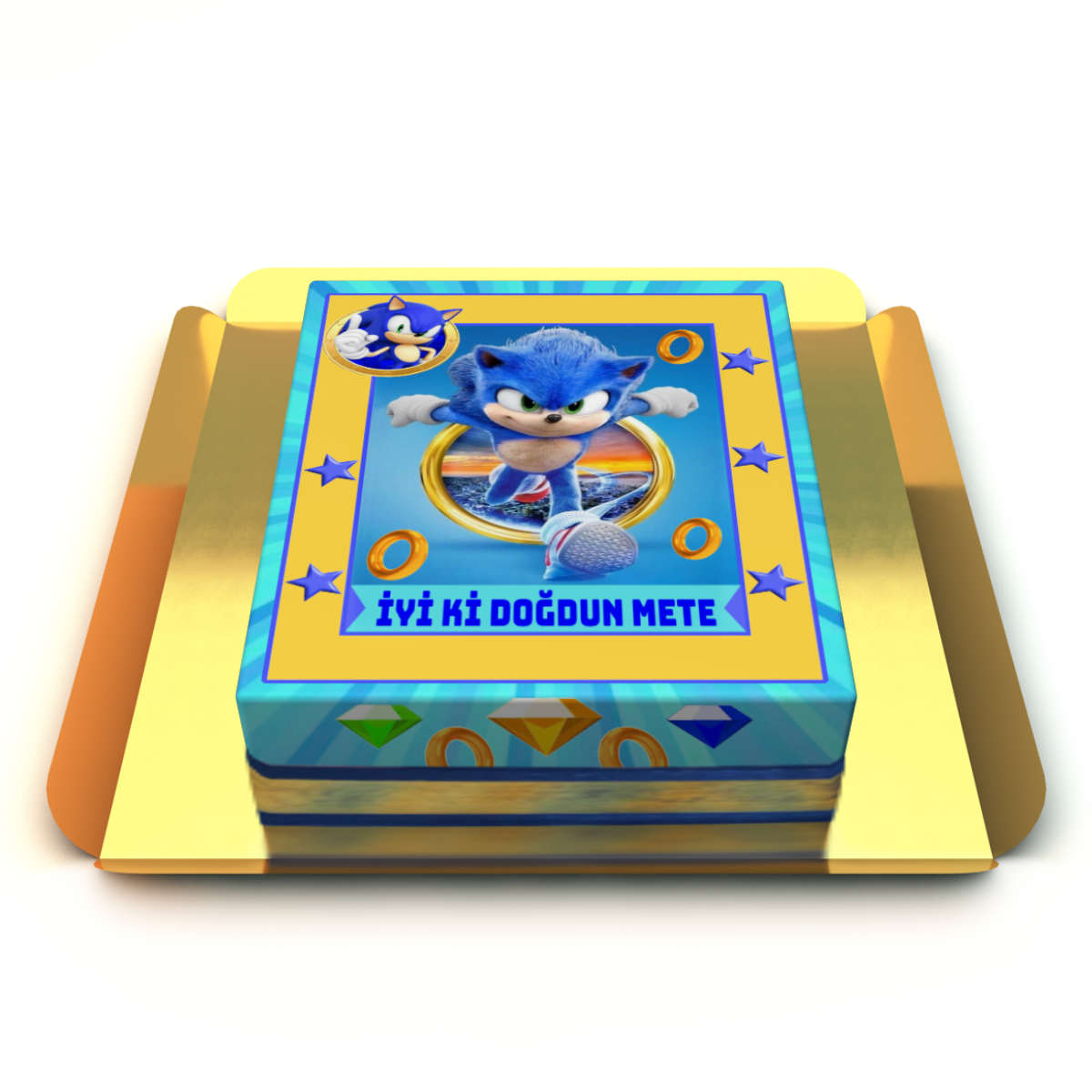 Super Sonic Temalı Pasta - Online Pasta Siparişi | Nuga